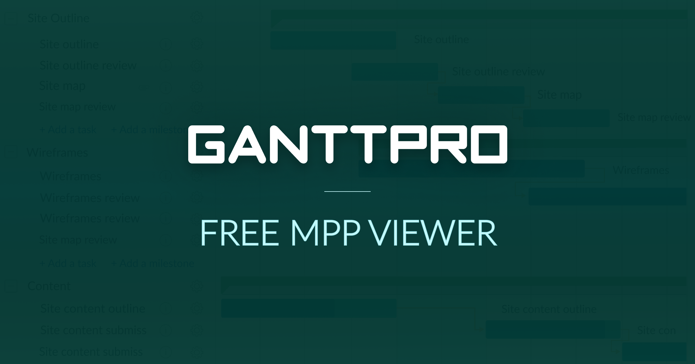 Free Microsoft Project Viewer MPP Online